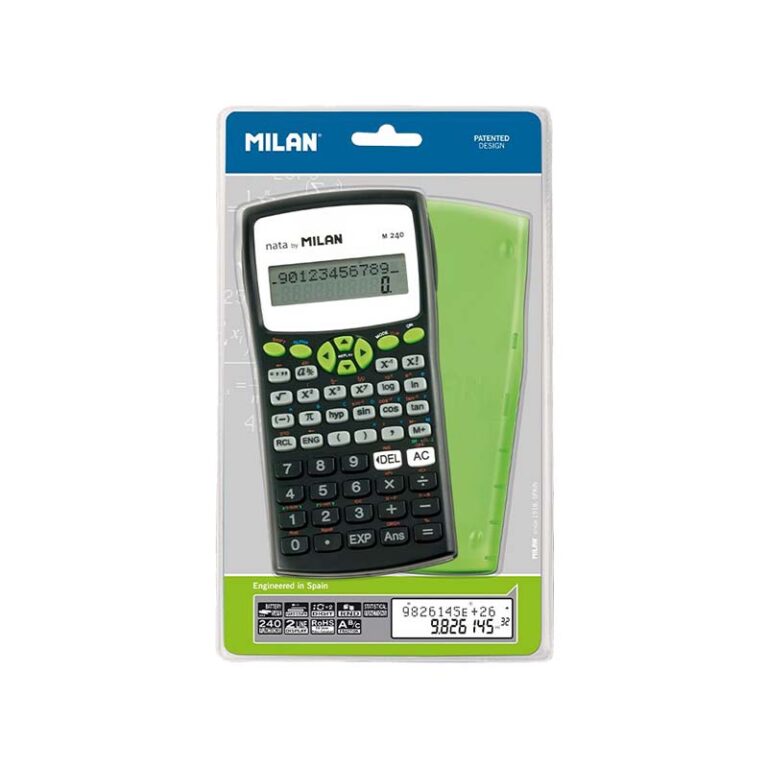 Calculatrice scientifique MILAN M240 avec étui | Proximit Fourniture