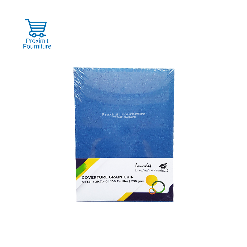Pack de 100 couvertures de reliure -Grain cuir-A4-230g-Lauréat ...